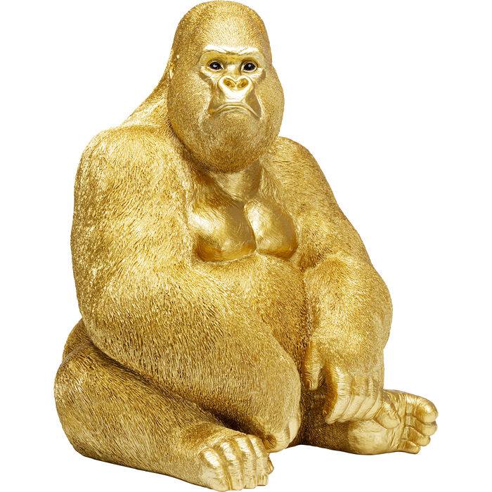 Gold Gorilla Figurine | Xl Gorilla Sculpture | JULIA VENCE STORE – DEKOR