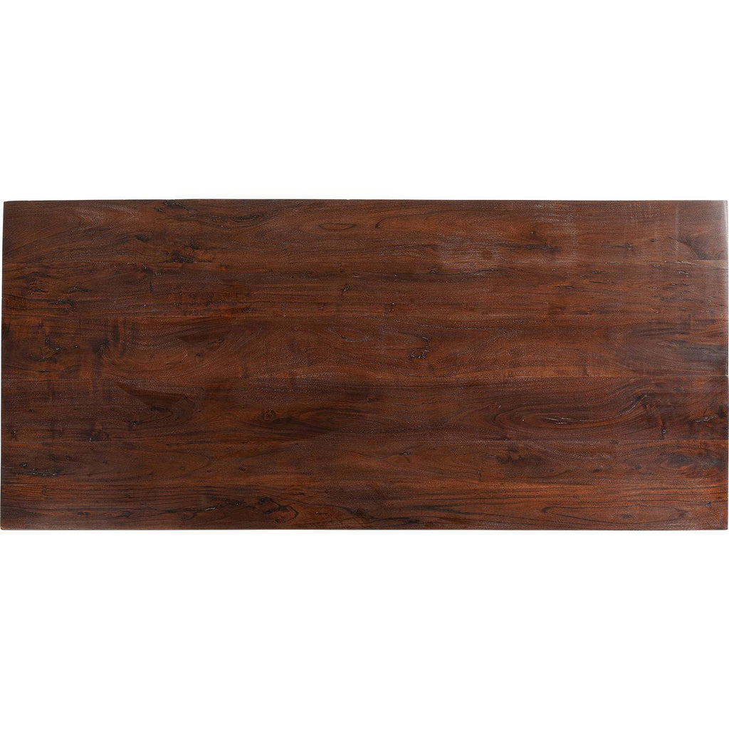 Swiss Edge Dark Dining Table | Acacia Dining Table | JULIA VENCE STORE ...